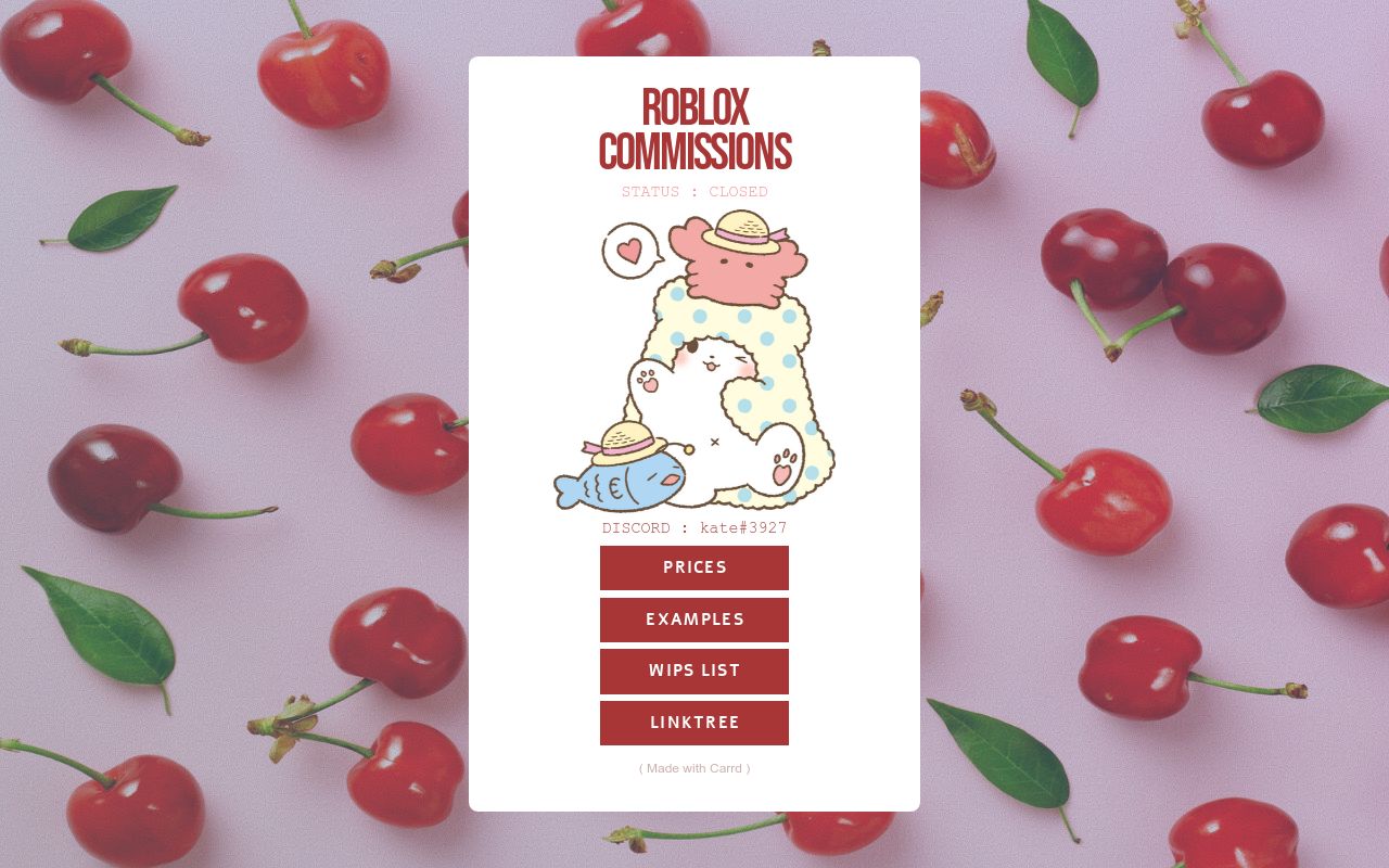 ROBLOX COMMISSIONS